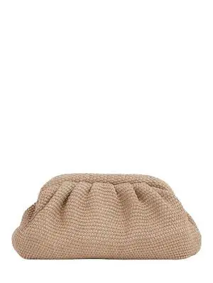 REISS Gia Woven Clutch
