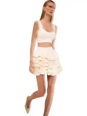 Alexis Arli Mini Skirt - Neutral