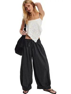 Free People Balloon Pull-On Pants Black
