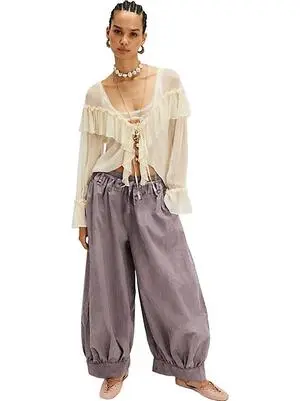 Free People Pull-on Balloon Pants - Quail