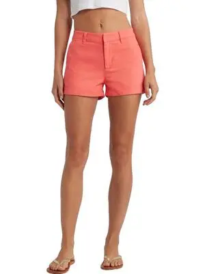 Hurley Cotton Twill Stretch Shorts - Coral Blossom