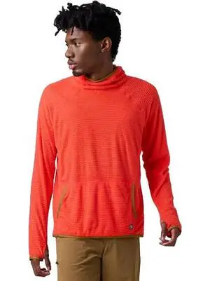 BACKCOUNTRY Highliner PrimaLoft Air-Perm Fleece Hoodie Route Red