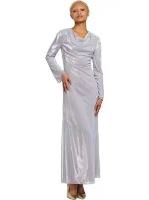 DASKA Lily Maxi Dress - Silver