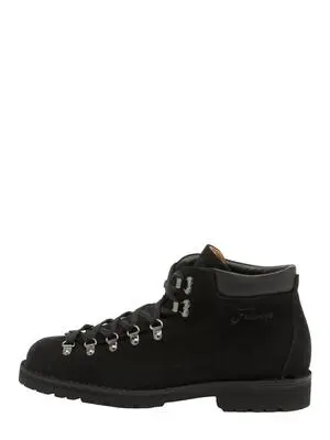 FRACAP M128 Commando Sole Scarponcino Boots - Black Suede