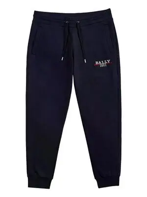 Bally Embroidered-logo Sweatpants - Blue
