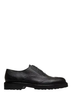 Bally Grained-leather Oxford Shoes - Black