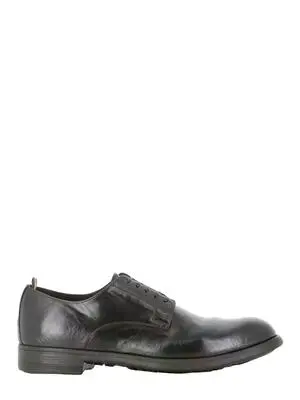 Officine Creative Leather Lace-up Derby Shoes - Brown