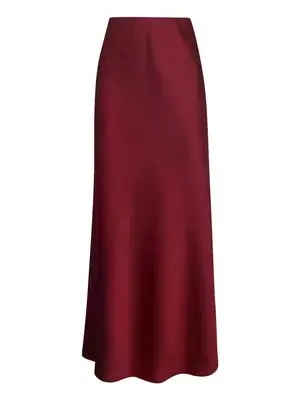 BLANCA VITA Elasticated-Waist Midi Skirt Red