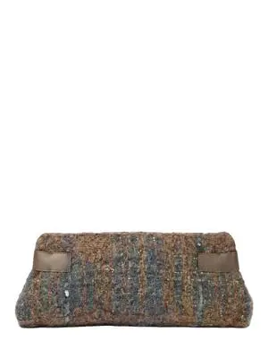 Brunello Cucinelli Sequin-embellished Clutch - Brown