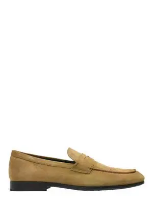 TOD'S Penny Suede Loafers - Neutrals