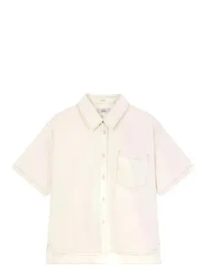 STUDIO TOMBOY Detachable-collar Shirt - Neutrals