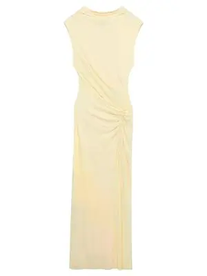 Simkhai Acacia Cowl-Neck Maxi Dress Yellow