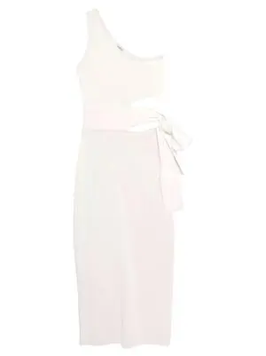 Simkhai Aurelia One-shoulder Midi Dress - Neutrals