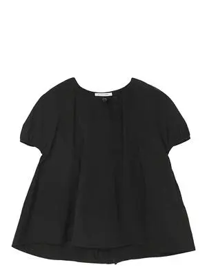 Cecilie Bahnsen Ruffle-detail T-shirt - Black