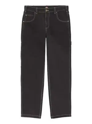 Dickies Contrast-stitch Straight Leg Jeans - Black