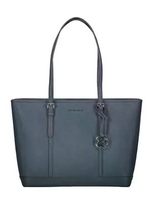 Michael Kors Jet Set Leather Tote Bag - Blue