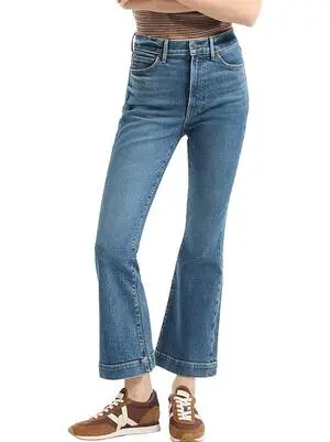 Veronica Beard Carson High-rise Flare Jeans - Roadside Blue