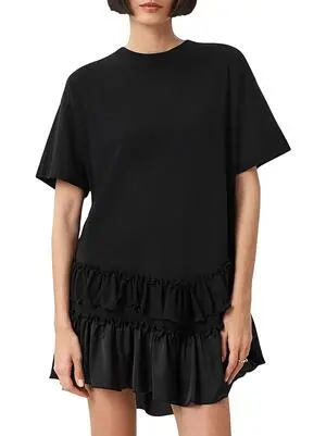 ALLSAINTS Feyre Ruffled Mini Dress - Black