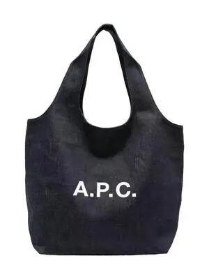 A.p.c. Ninon Logo-print Tote Bag - Blue