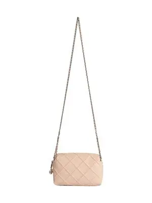 Tory Burch Fleming Mini Shoulder Bag In Leather - Pink