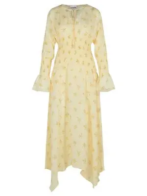 GANNI Viscose Dress - Ivory