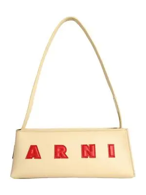 Marni Museo Baguette Leather Bag - Cream