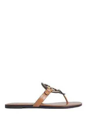 Tory Burch Miller Sandals With Pav - Brown