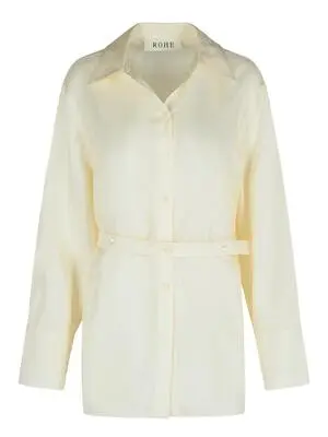 RÓHE Silk Shirt - Cream