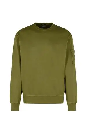 C.P. COMPANY Brushed Cotton Sweatshirt - Green