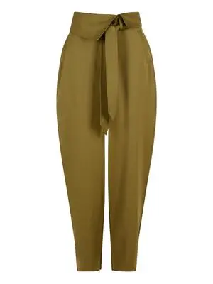 Attico Virgin Wool Trousers - Green