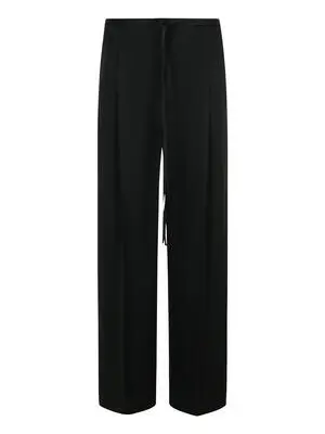 RÓHE Acetate Blend Trousers - Black