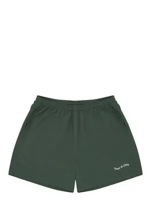 MUSEUM OF PEACE & QUIET Wordmark Nylon Short - Green