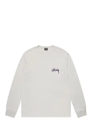 StÜssy Basic Pigment Dyed Long-sleeve Tee - Cream