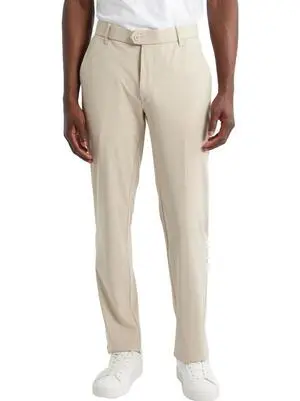 Scott Barber Sono Flat Front Stretch Chinos - Khaki