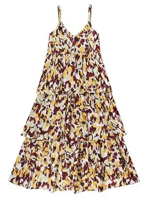 RO&ZO Confetti-print Cotton Maxi Dress - Pink