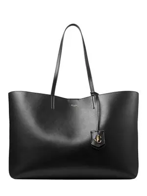JIMMY CHOO Nine2five East-west Smooth Calf Leather Tote Handbag - Black