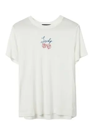 Junk Food Clothing Lucky Vintage Tissue Tee - Vintage White