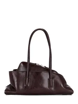 Attico La Passeggiata Small Top Handle Bag - Dark Brown