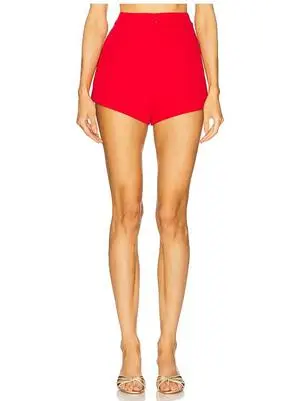 Line & Dot Dariel Micro Shorts - Red