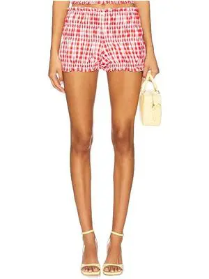 Majorelle Roxy Bloomer Short - Red & White Check