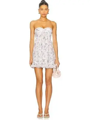 For Love & Lemons Teagan Mini Dress - White