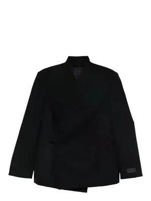 Kenzo Asymmetric Wrap Jacket - Black