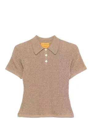 Guest In Residence Cashmere Polo Shirt - Brown