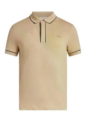 Lacoste Logo-patch Polo Shirt - Neutrals