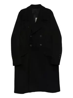 Rick Owens Double-breasted Coat - Black