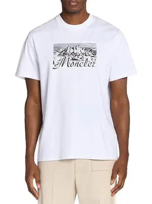 Moncler Short Sleeve Graphic Tee - White