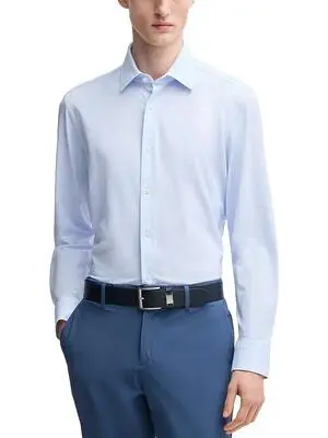 BOSS Hank Slim Fit Dress Shirt - Light Pastel Blue