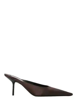 Victoria Beckham 75mm Sloan Pointed-toe Stiletto Mules - Brown