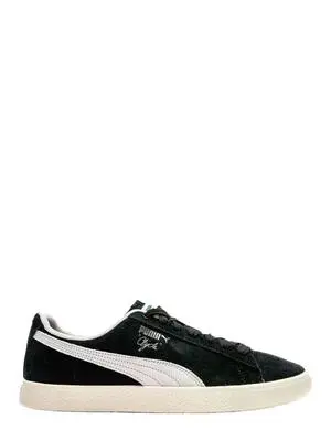 PUMA Clyde Hairy Suede Sneakers - Black