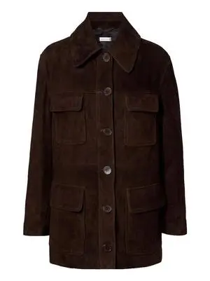 Nour Hammour Lorien Suede Jacket - Brown